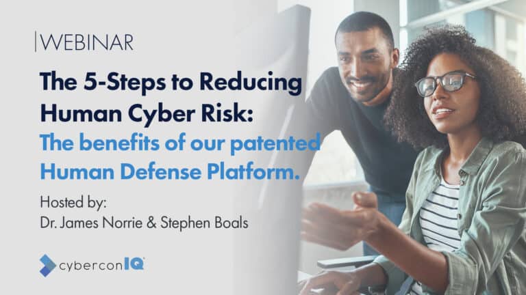 5 Steps to Reducing Human Cyber Risk - Human Defense Platform